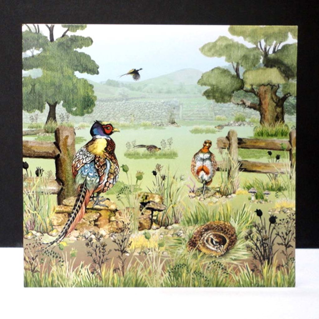 The Pheasant and the Partridge Card - Decorque Cards