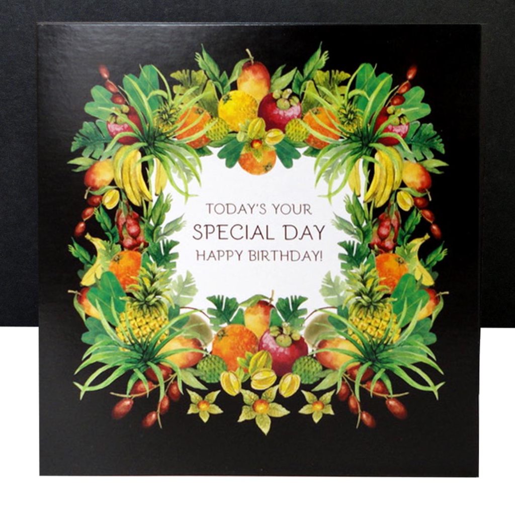 Tropical Fruit Feast Card. - Decorque Cards
